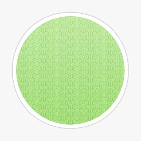 "Japan Kumikikko Pattern in Green" Sticker for Sale by Takeda-art | Redbubble