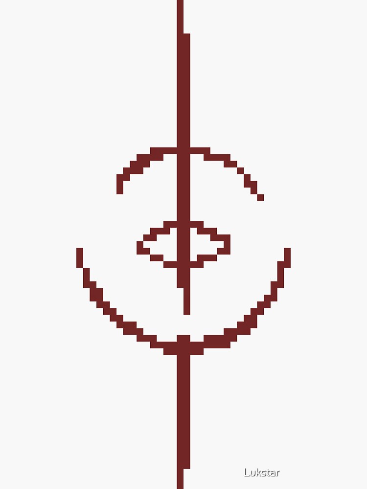 "Moon Rune Pixel Art" Sticker for Sale by Lukstar | Redbubble