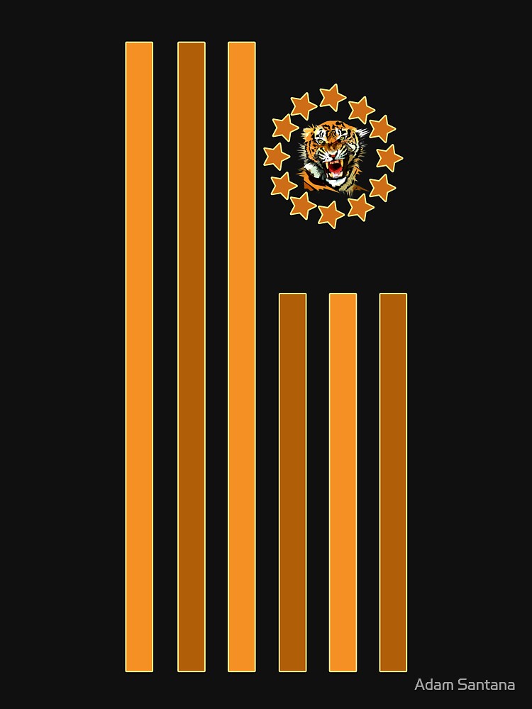 "Tiger - Flag" T-shirt by Adamzworld | Redbubble