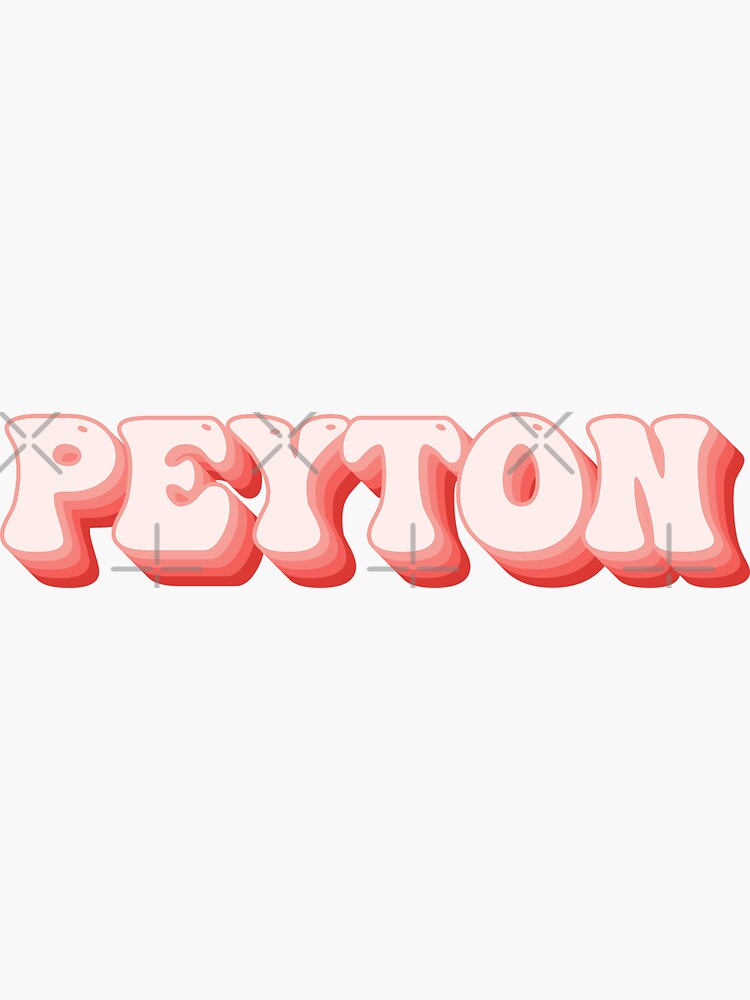 "Peyton - Name" Sticker for Sale by kindxinn | Redbubble