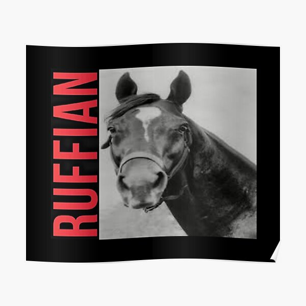 "Ruffian Horse" Poster for Sale by sagestar | Redbubble