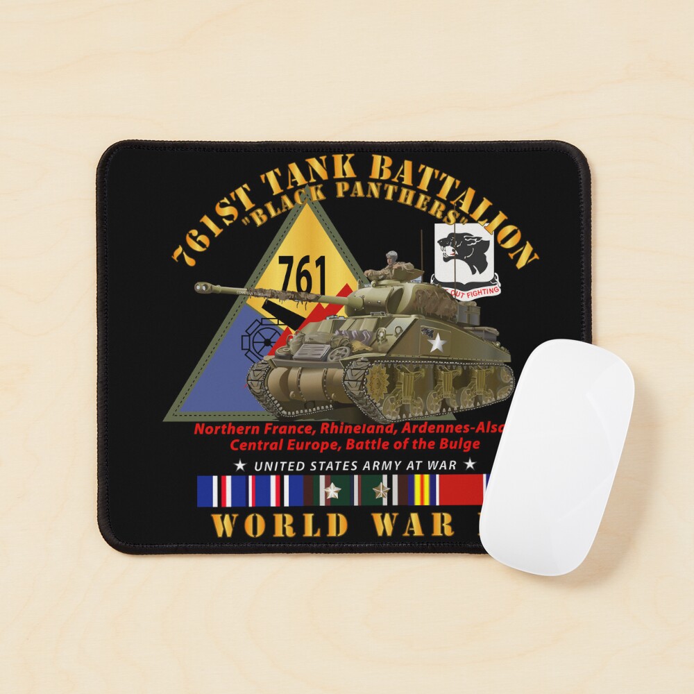 "Army - 761st Tank Battalion - Black Panthers - w Tank w SSI WWII EU ...
