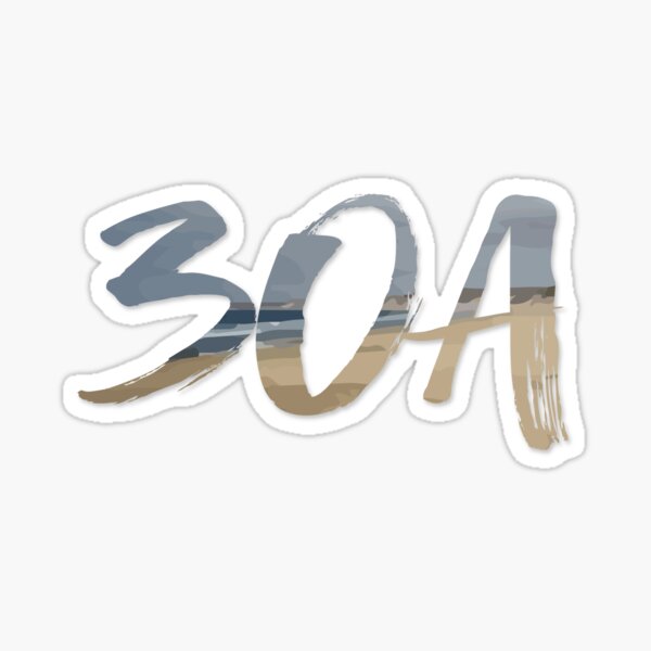 "30A" Sticker by olivia918 | Redbubble