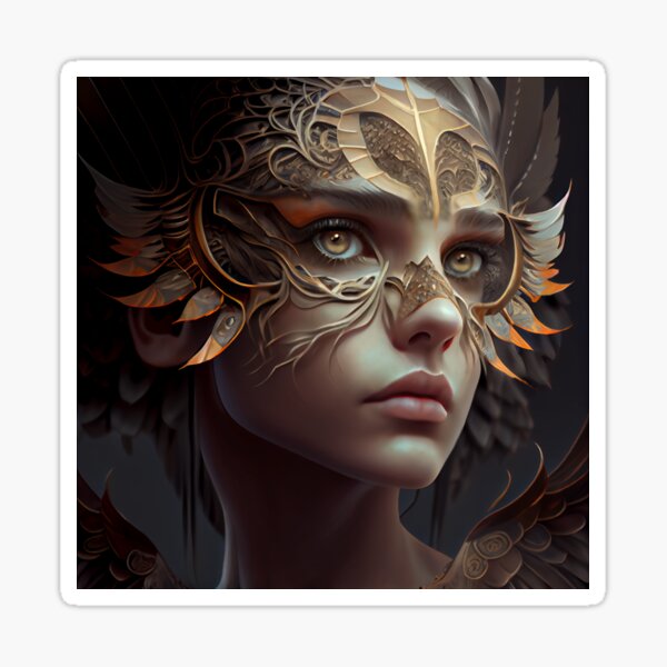 "Eset (Egyptian Goddess) - by Fantasy Masterpiece" Sticker for Sale by ...