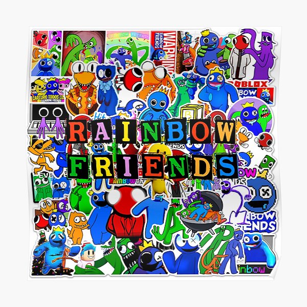 "Rainbow Friends" Poster for Sale by Deco-Design | Redbubble