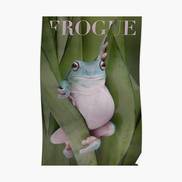 "Frogue" Poster for Sale by rather-prickly | Redbubble