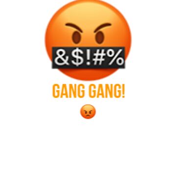 "Gang gang emoji" Sticker for Sale by Prestige313 | Redbubble