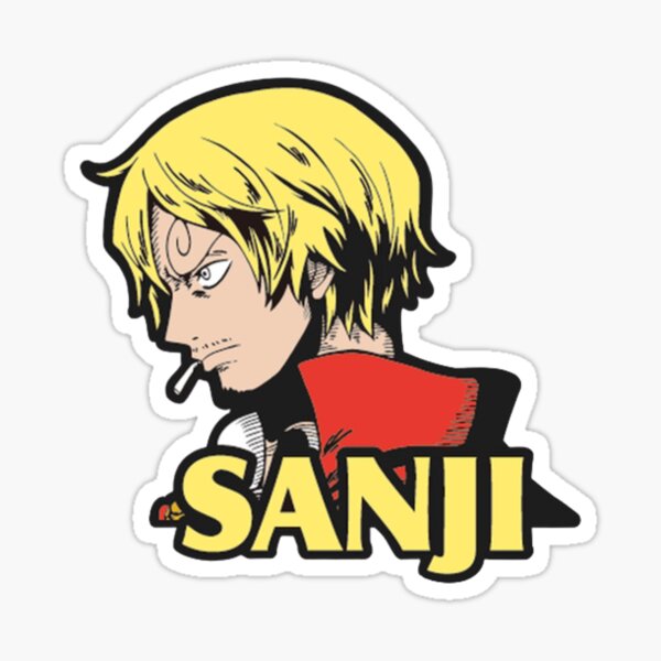 "Themed print of the character Vinsmoke Sanji from One Piece" Sticker ...