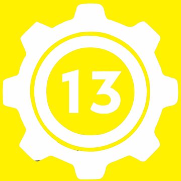 "Fallout Vault 13 (White)" Poster for Sale by Murderbunnytees | Redbubble