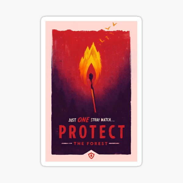 "Protect Firewatch Poster" Sticker for Sale by Wombo56 | Redbubble