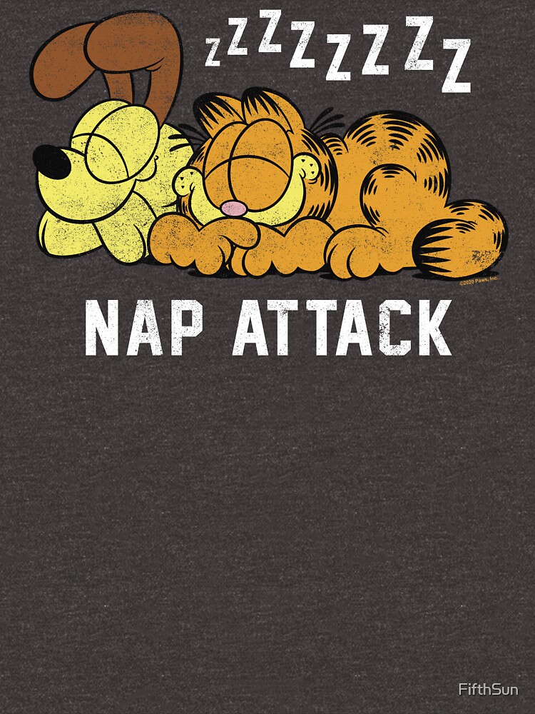 "Garfield Odie Garfield Nap Attack Zzzz" Essential T-Shirt for Sale by ...