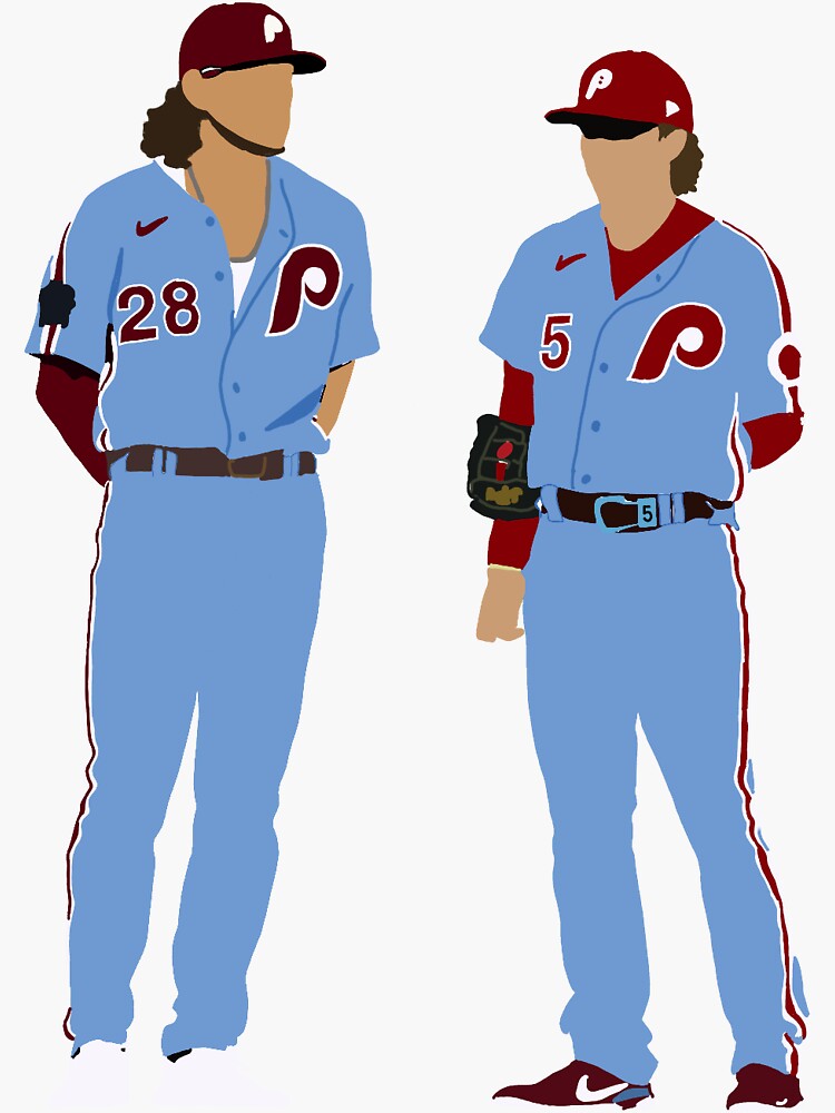 "Alec Bohm & Bryson Stott" Sticker for Sale by CarolinePolino | Redbubble