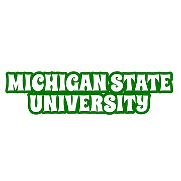 "Michigan State University Sticker" Sticker for Sale by jjnichols ...
