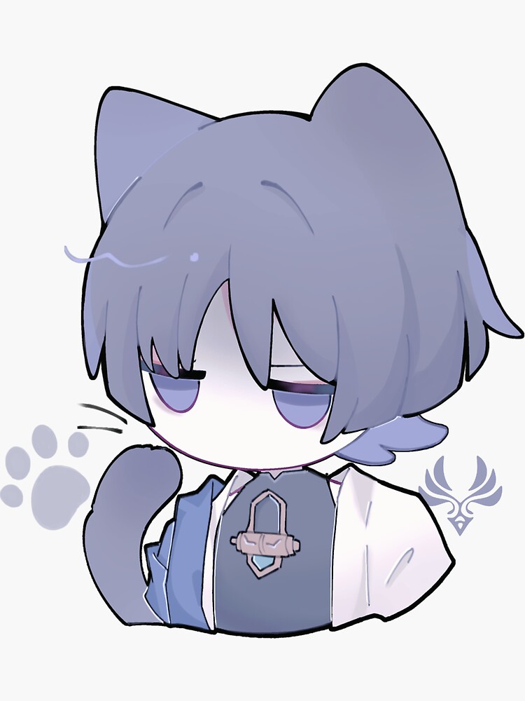 "Scarameow" Sticker for Sale by Mizu Yokan | Redbubble