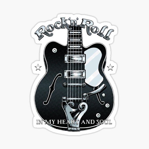 "Rock n Roll" Sticker for Sale by ArchangelArts | Redbubble