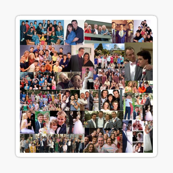 "Neighbours " Sticker for Sale by Mimizahara | Redbubble