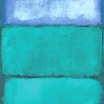 Poster for Sale mit "Rothko malt blau | Mark Rothko Abstrakte Malerei ...