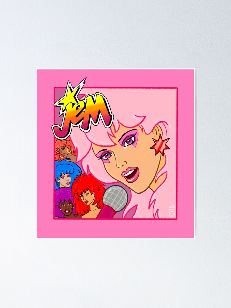 "80S Jem and the Holograms Heads" Poster for Sale by FunnehGacha ...