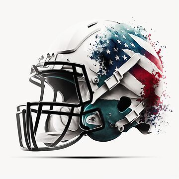 "American flag helmet football" Sticker for Sale by mybestpicture ...