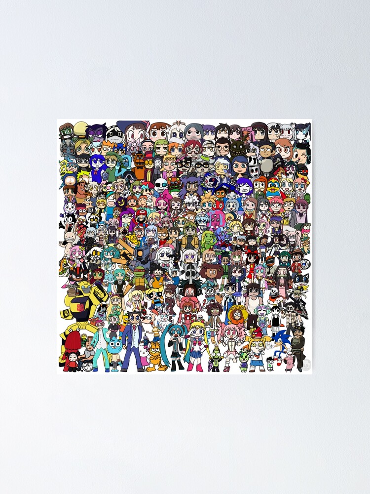 "Fandoms Unite 241 character collage" Poster for Sale by Lord-Jabu ...