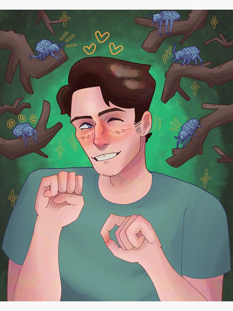 "Jerma and his Beetle Friends :]" Sticker for Sale by jasperbeecrow ...