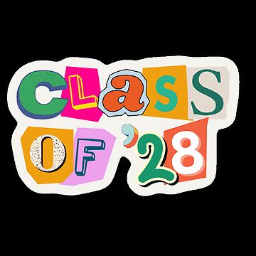 "Class of '28" Sticker for Sale by masonhall | Redbubble