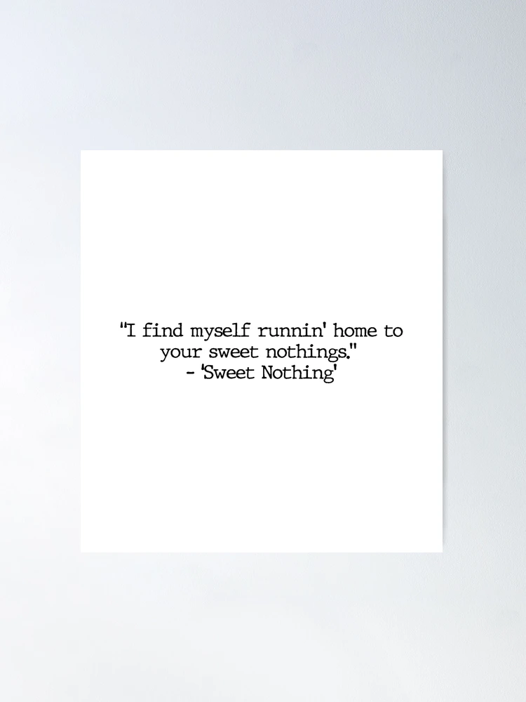 Sweet Nothing Quotes