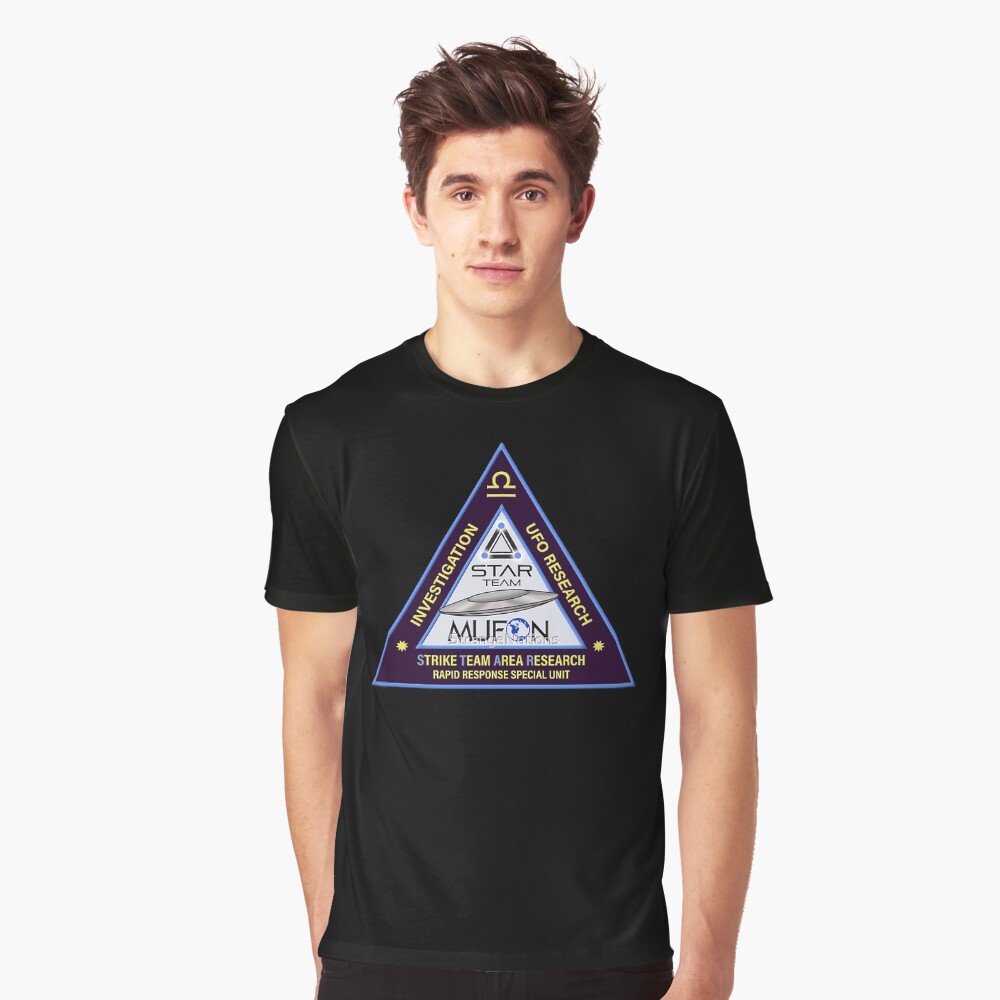 "MUFON (Mutual UFO Network) Triangular Star Team Patch Artwork" Sticker ...