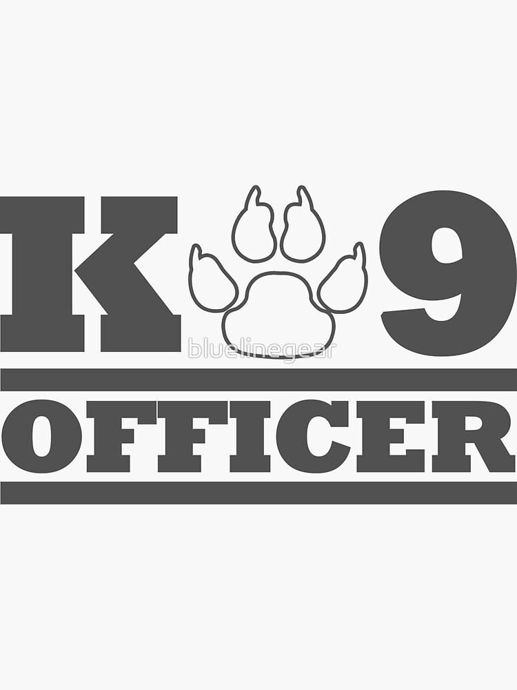 "K9 Police Officer Paw" Sticker for Sale by bluelinegear | Redbubble