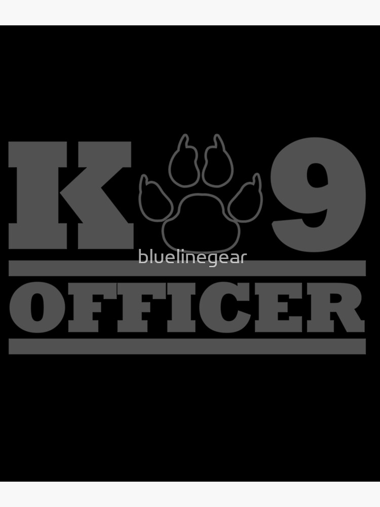 "K9 Police Officer Paw" Photographic Print for Sale by bluelinegear ...