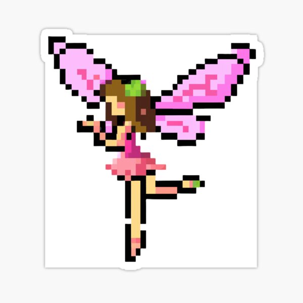 Easy Tinkerbell Pixel Art