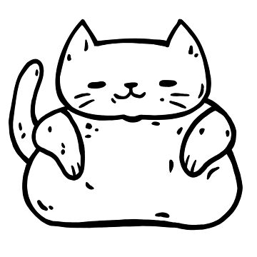"Cute Potato Cat!" Sticker for Sale by TemilyEmily | Redbubble