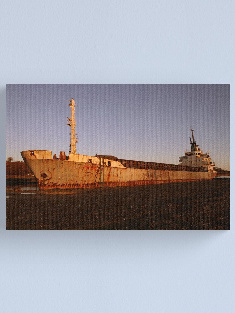 "Rusty old ship" Canvas Print for Sale by BANNER25 | Redbubble