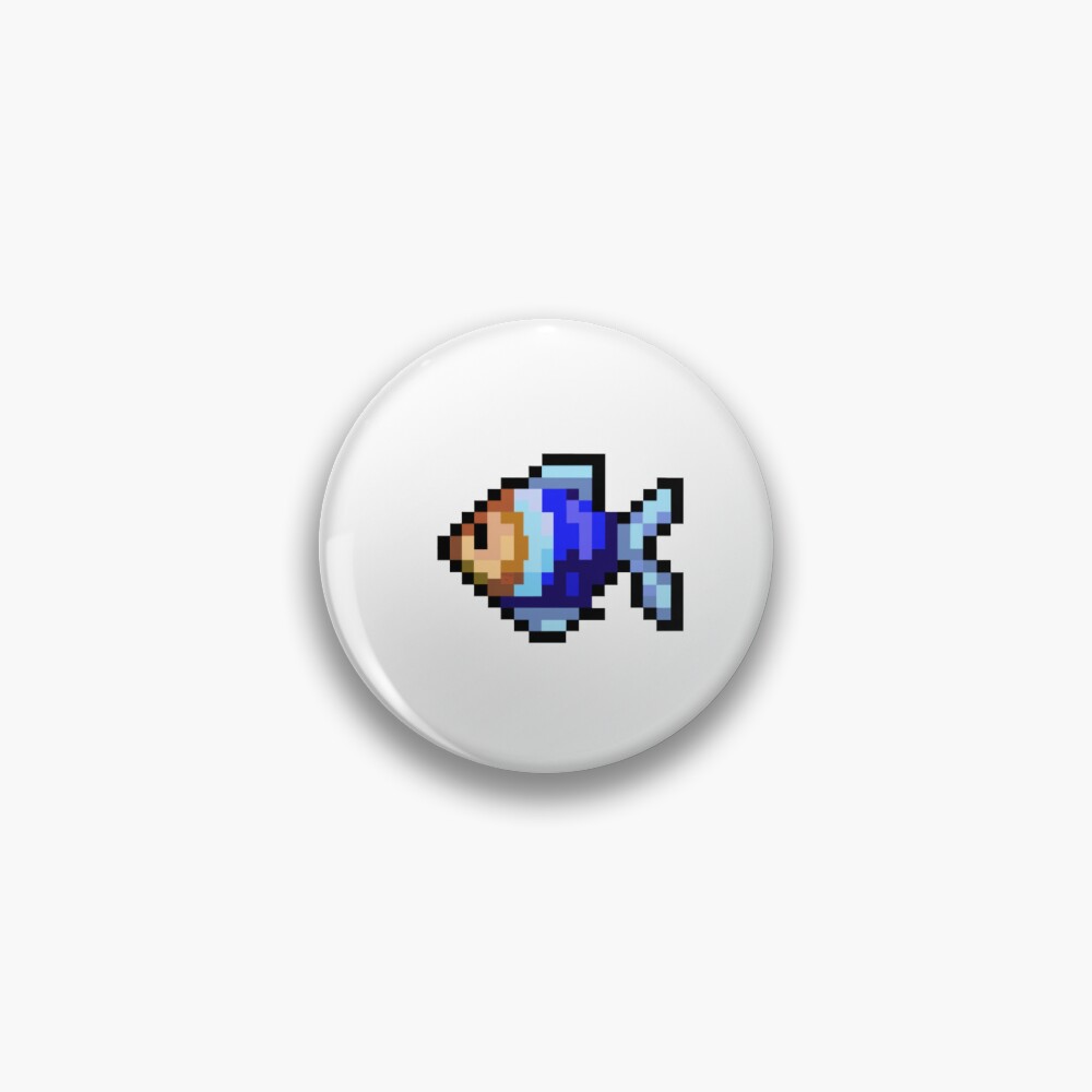 "Blue Fish Pixel Art" Sticker for Sale by hhhh2425 | Redbubble
