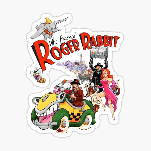 "Who Framed Roger Rabbit" Sticker for Sale by bartonn | Redbubble