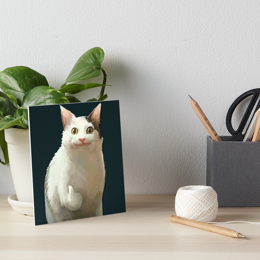 "Polite cat" Sticker for Sale by rossagrantt | Redbubble