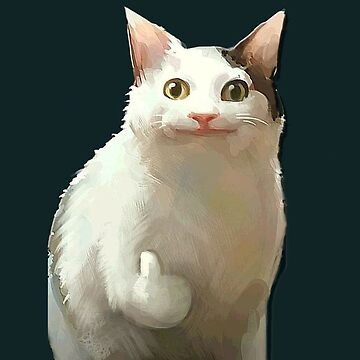 "Polite cat" Sticker for Sale by rossagrantt | Redbubble