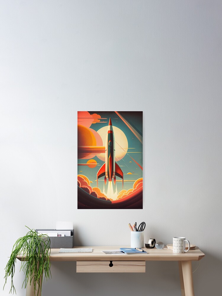 "Retro science fiction Rocket 1960s " Poster for Sale by RESToRAPTOR ...