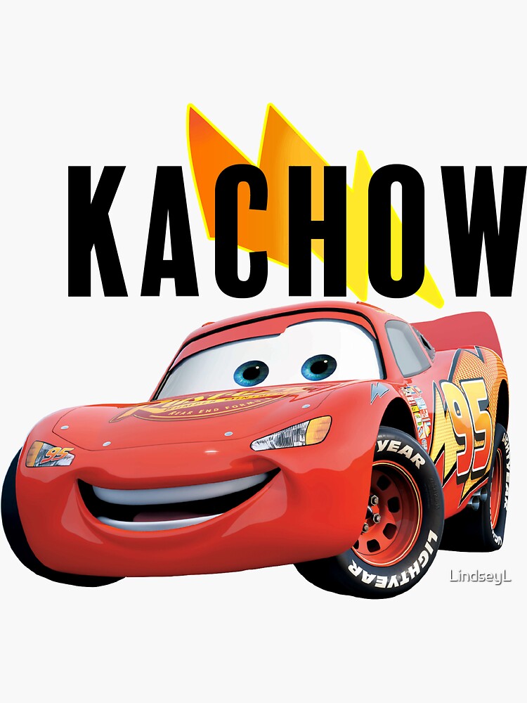 "Kachow" Sticker for Sale by LindseyL | Redbubble