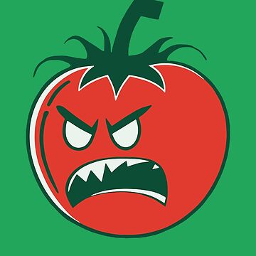 "Angry Tomato " Sticker for Sale by RoboRaphael | Redbubble