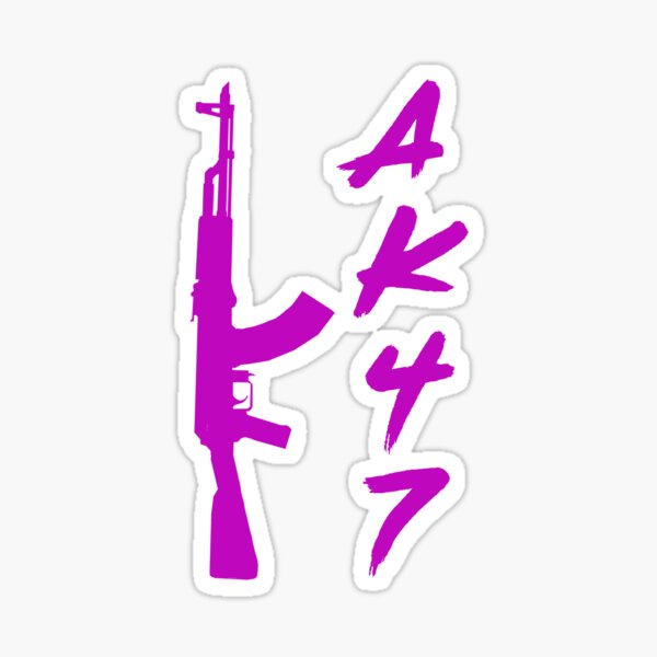 "AK-47" Sticker for Sale by ApopsArt | Redbubble