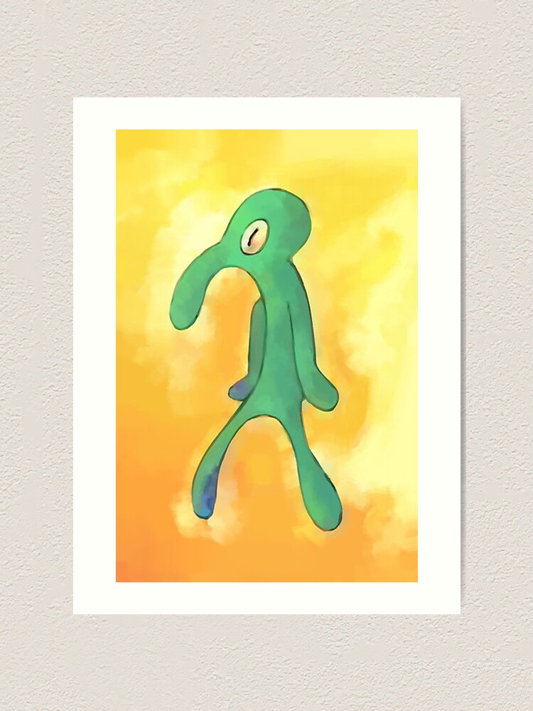 Lámina artística «Calamardo Arte moderno» de thedankshop | Redbubble