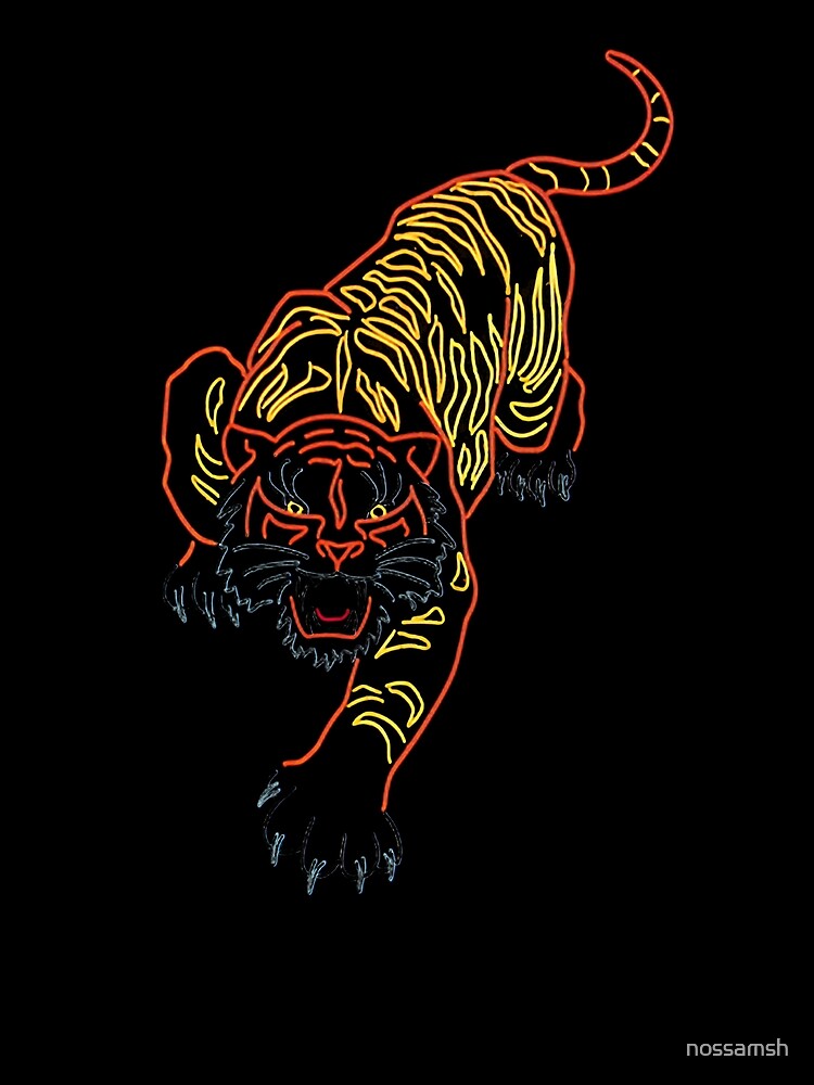 "Neon Tiger" Canvas Print by nossamsh | Redbubble