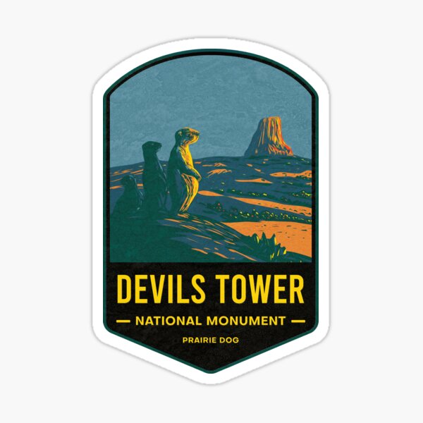 "Devils Tower Prairie Dog" Sticker for Sale by JordanHolmes | Redbubble