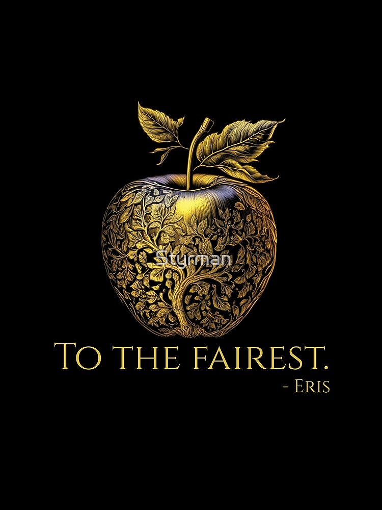 Golden Apple Of Discord Eris Discordianism Sacred Chao Large 2.25"