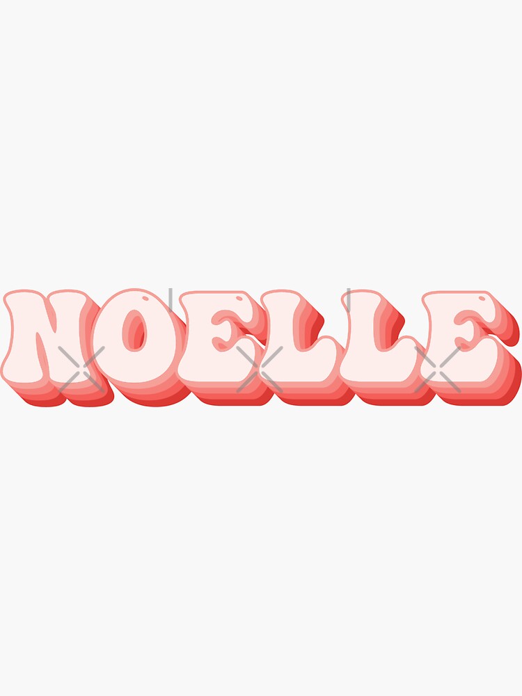 "Noelle - Name" Sticker for Sale by kindxinn | Redbubble