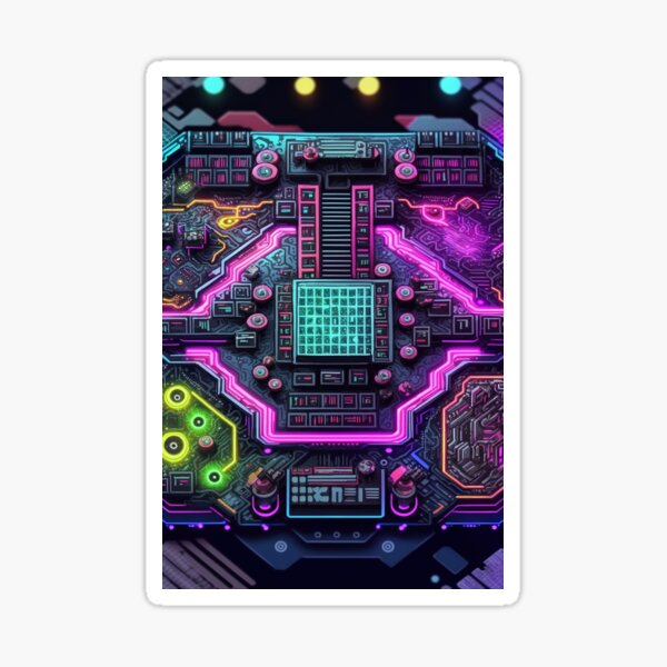 "Augmented Tech 17" Sticker for Sale by TheWhiteBear | Redbubble