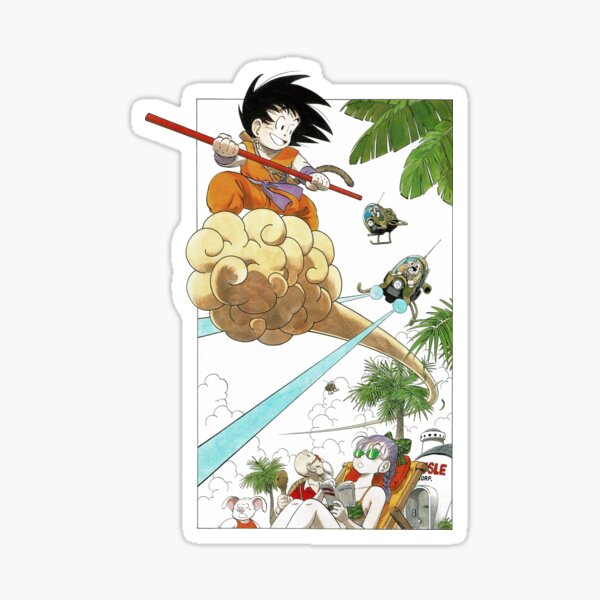 "Vintage Dragon Ball" Sticker for Sale by Yonin Designs | Redbubble