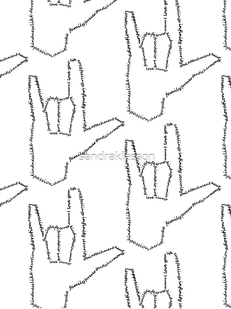 "I love you - ASL/BSL" Scarf for Sale by sandraklasson | Redbubble