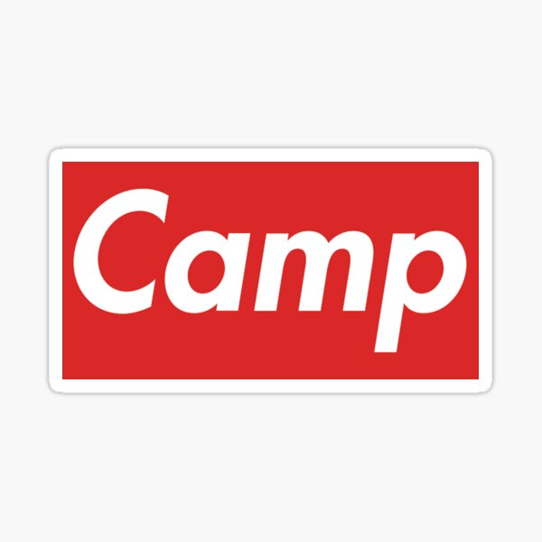 "Camp" Sticker by MadEDesigns | Redbubble